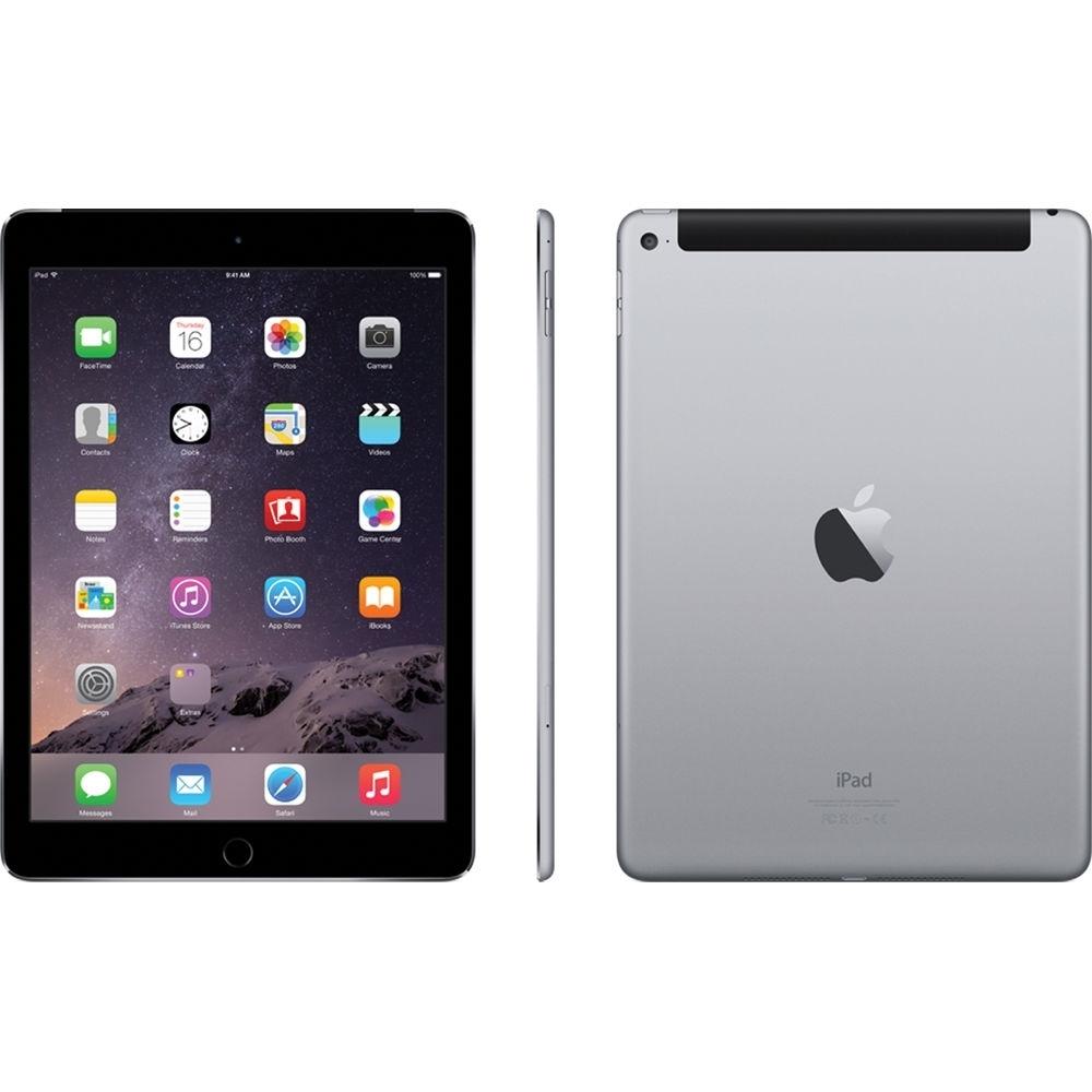 Apple iPad Air 2 9.7 64GB WiFi 4G LTE CDMA Unlocked Space Gray Server360